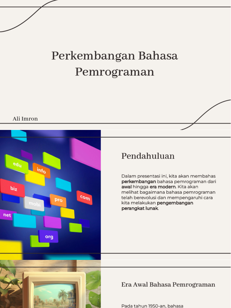 ppt bahasa pemrograman | PDF