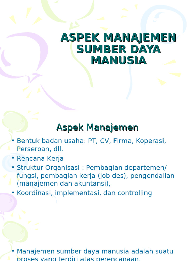 Manajemen-Sdm-Sda-Kebutuhan-Aset (Autosaved) | PDF
