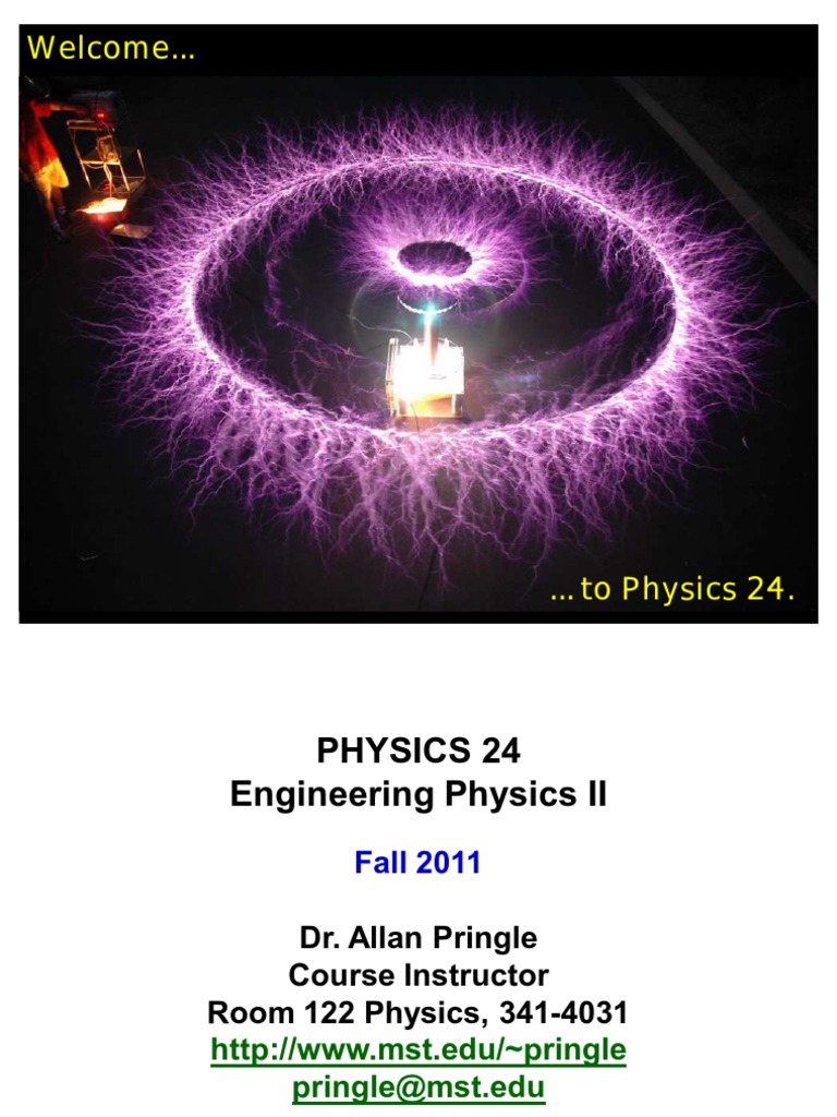 Lecture01 Course Introduction Electric Charge Coulomb's Law | PDF ...