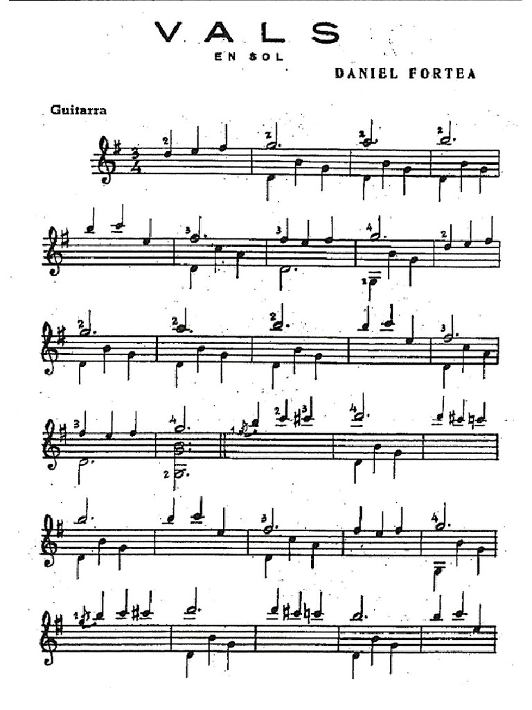 Vals en Sol - Fortea | PDF