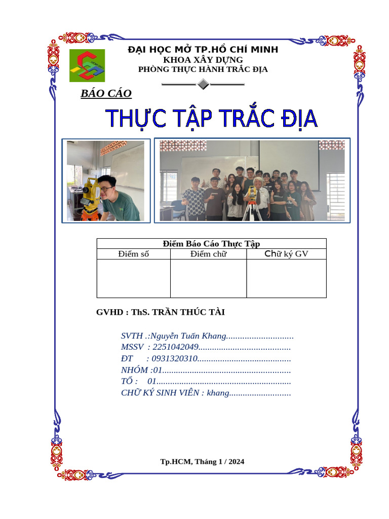 Nguyá N Tuáº N Khang Bã A Bã O Cã O Pdf