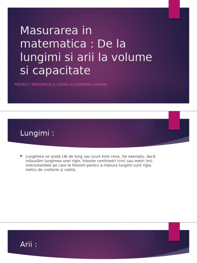 Proiect Mate - Visan Alexandra Lavina | PDF