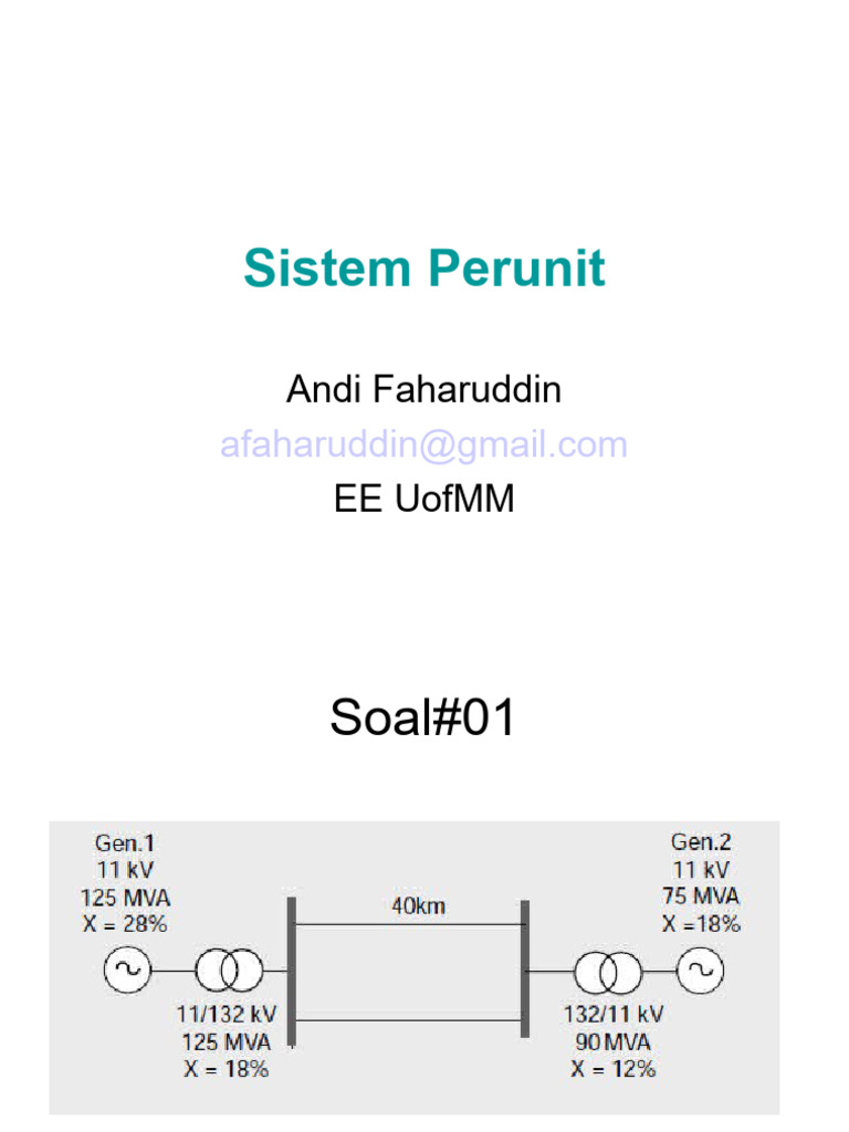 Sistem Perunit#3 - Contoh | PDF