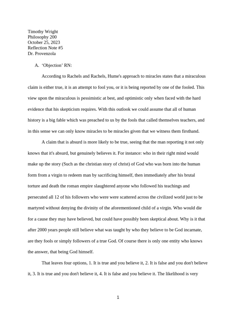 Reflection Note #5 | PDF