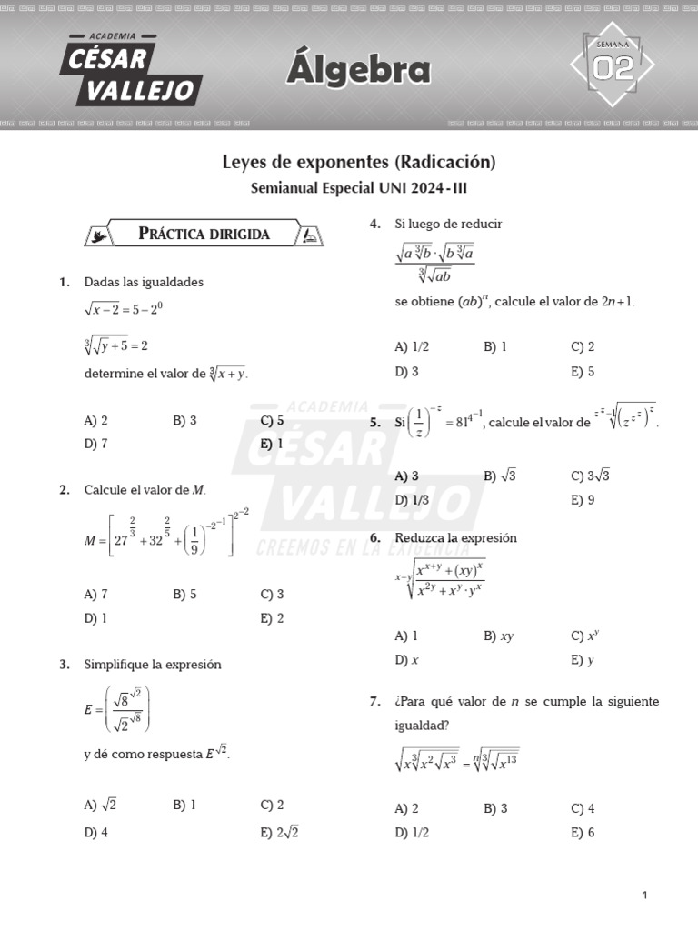 Práctica Dirigida Nº 2 | PDF