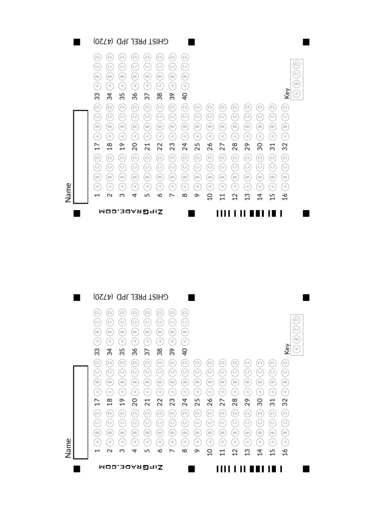 Prelim Answer Sheet | PDF