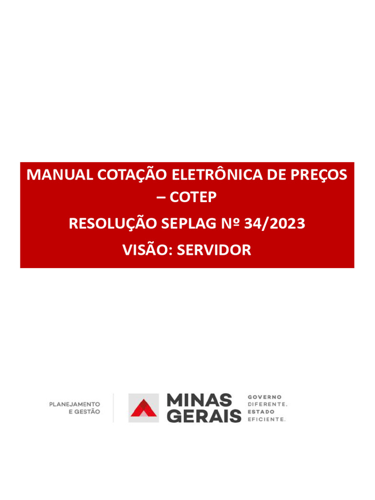 Manual COTEP Servidor - v1 07122023 | PDF