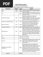 Salary Structure Breakdown 2025-26 | PDF | Public Finance | Taxation