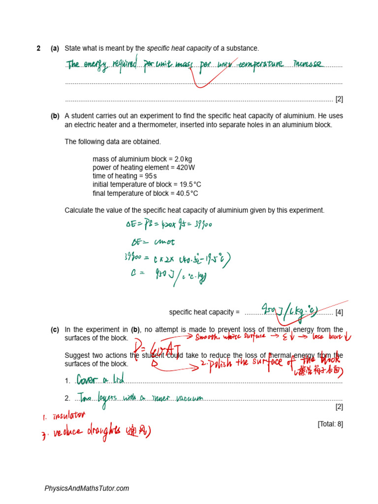 Thermal Properties & Temperature 1 QP | PDF