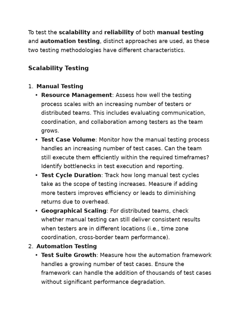 Scalability And Reliability Of Both Manual Testing And Automation Testing 3964