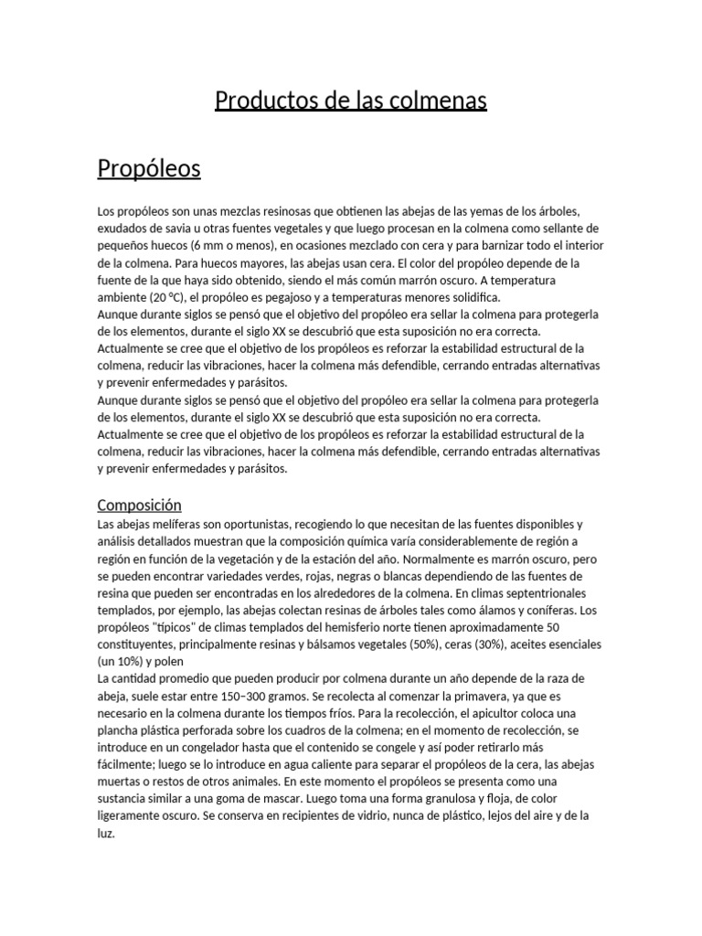 Productos_de_la_colmena | PDF