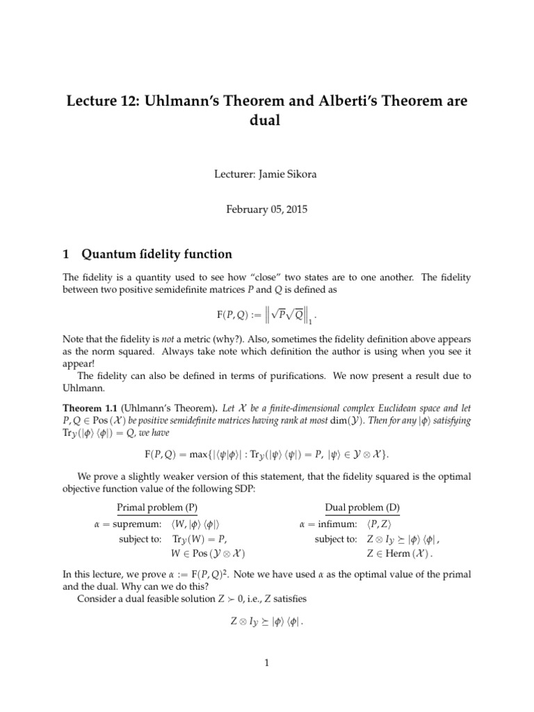 Lecture 12 | PDF