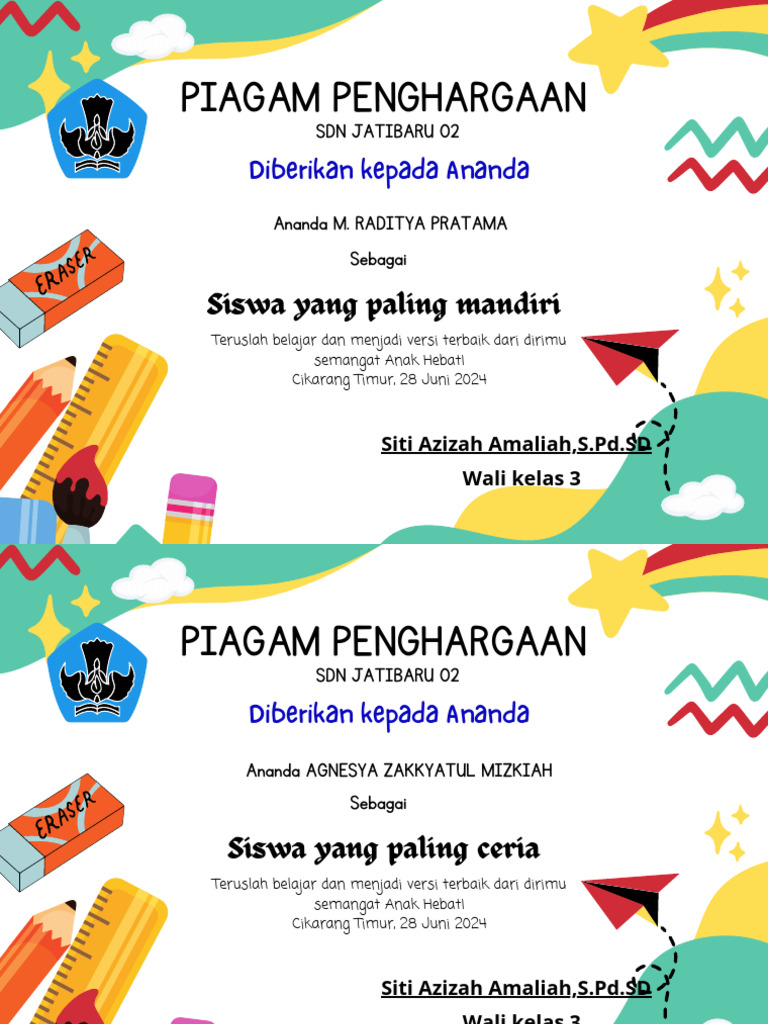 Colorful Playful Coloring Competition Certificate | PDF