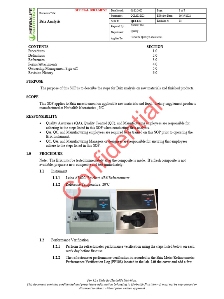 QCL612 R03 - Use and Maintenance of Leica AR 600 and Reichert AR6 ...