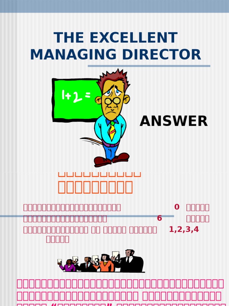 Excellent Managing Director Ans. | PDF