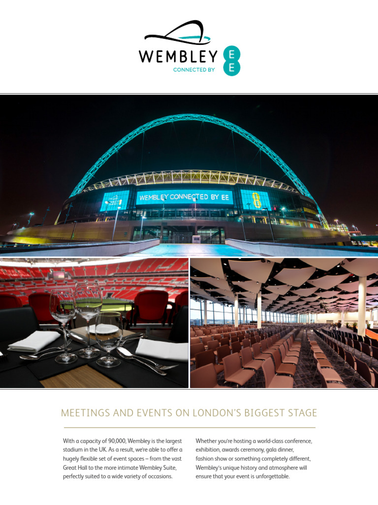 Meetings Events Wembley Stadium Brochure | PDF