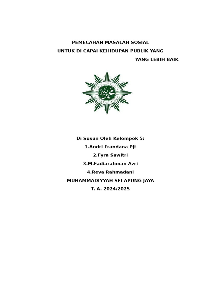 Dokumen Cover Sosiologi | PDF