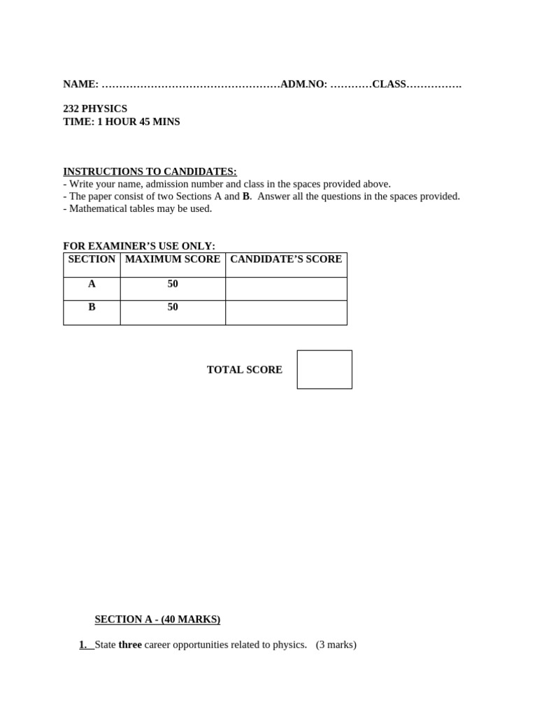 Physics f1t3 Qs | PDF