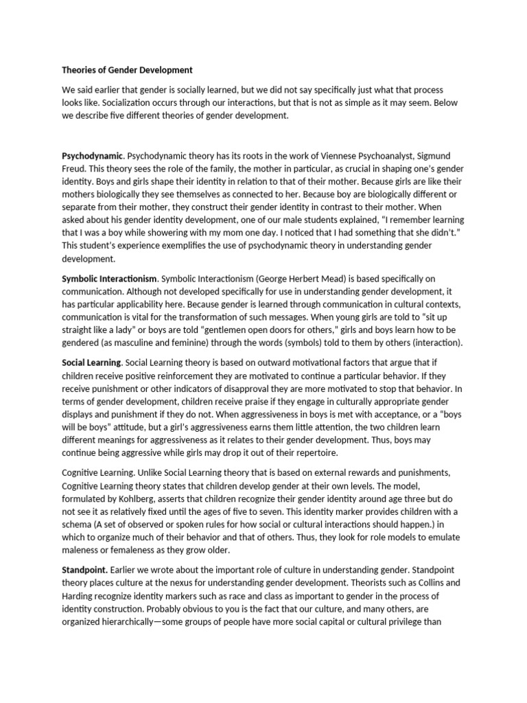 Theories of Development | PDF