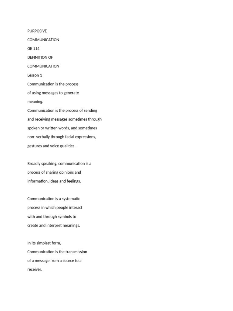 Purposive Comm | PDF