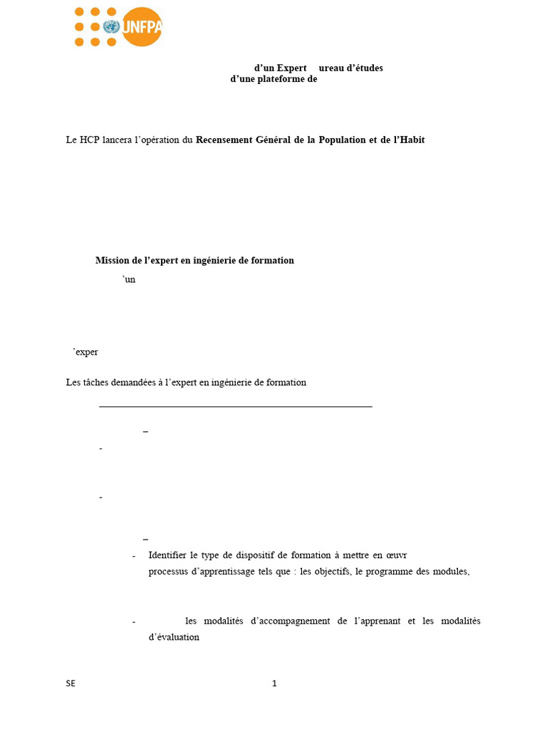 TDR RGPH 2024 Formation VF | PDF