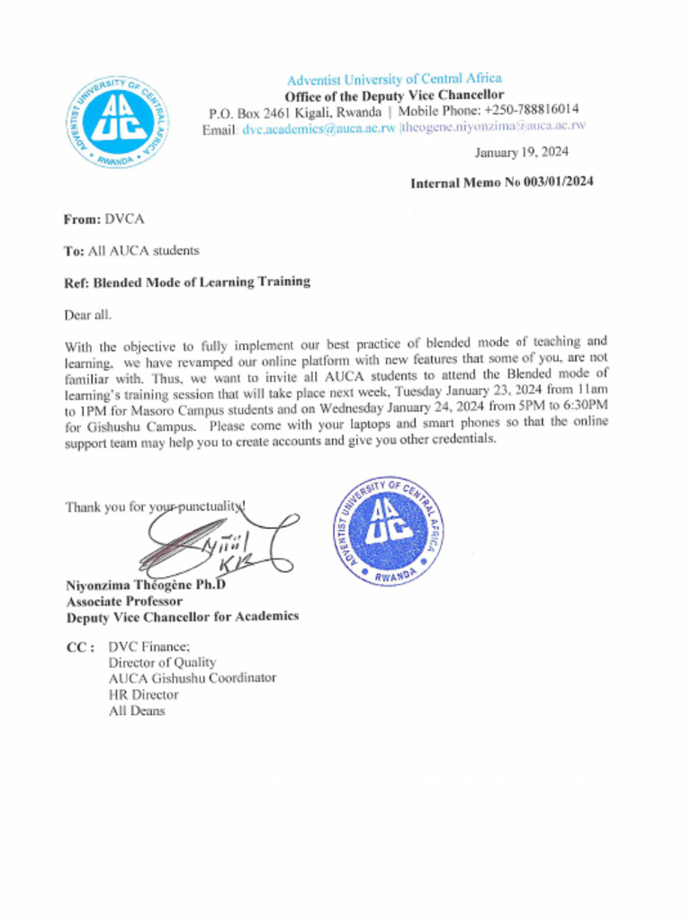 Internal Memo 003 | PDF