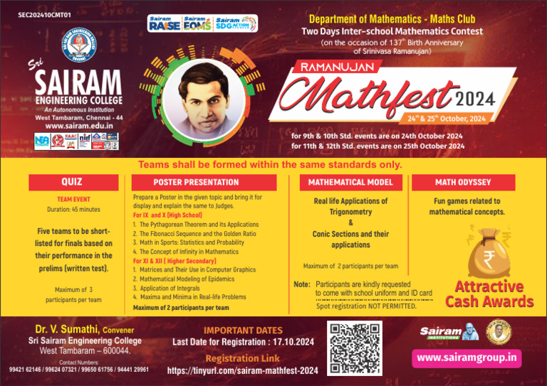 Poster - Mathsfest - 24-10-2024 | PDF