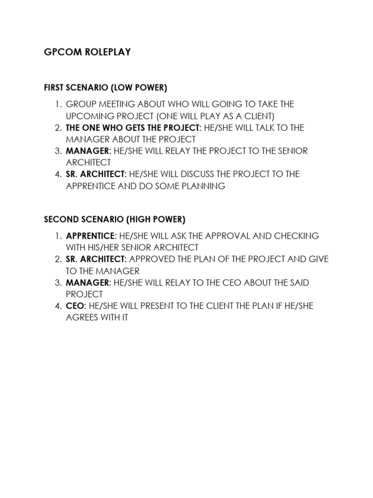 Gpcom Roleplay | PDF