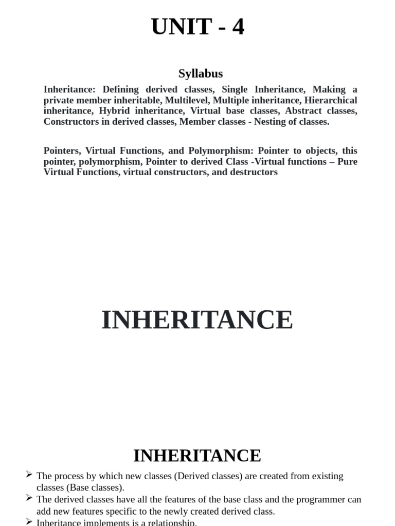 Inheritance 1 Pdf Class Computer Programming Inheritance 8956