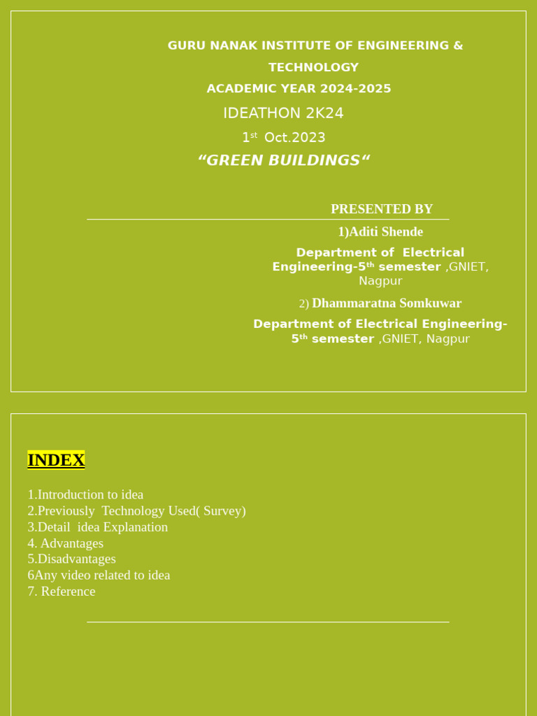 Guideline For PPT - Ideathon | PDF