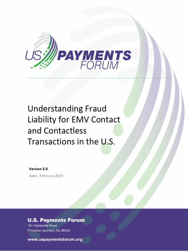 EMV Fraud Liability Contact Contactless V3 Final Feb 2019 | PDF
