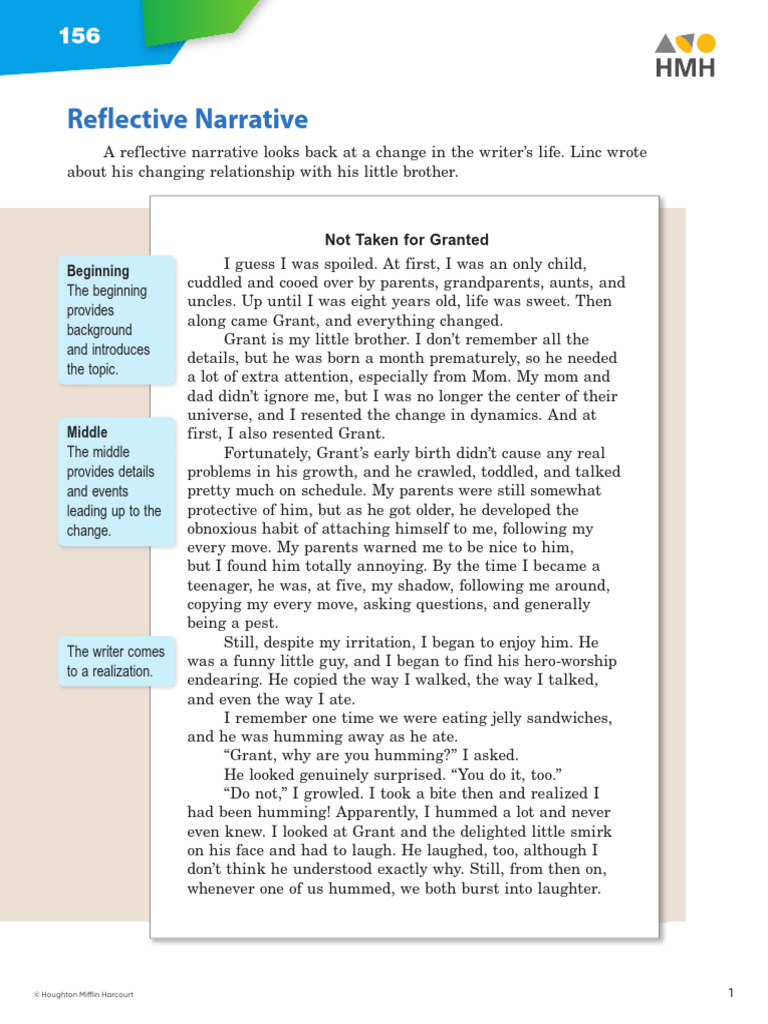 How To Write A Reflective Narrative Essay Guide | PDF