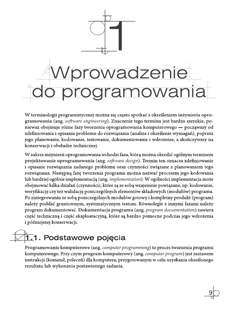 Wprowadzenie Do Programowania - Podstawowe Pojęcia, Podstawy Algorytmiki | PDF
