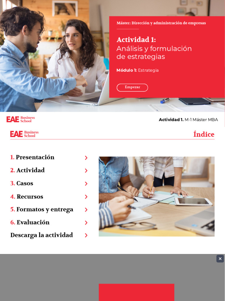 PDF Interactivo Mba m1 a1. Guía Actividad | PDF