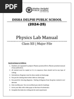 Class 12 Physics Lab Manual 2025-26 | PDF | Voltage | P–N Junction