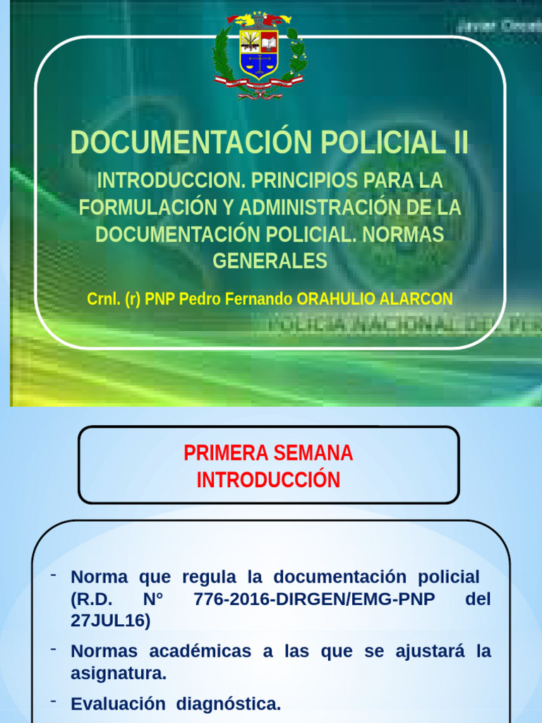 Documentacion P. Ii - 1ra. y 2da. Semana - 2024-Ii | PDF
