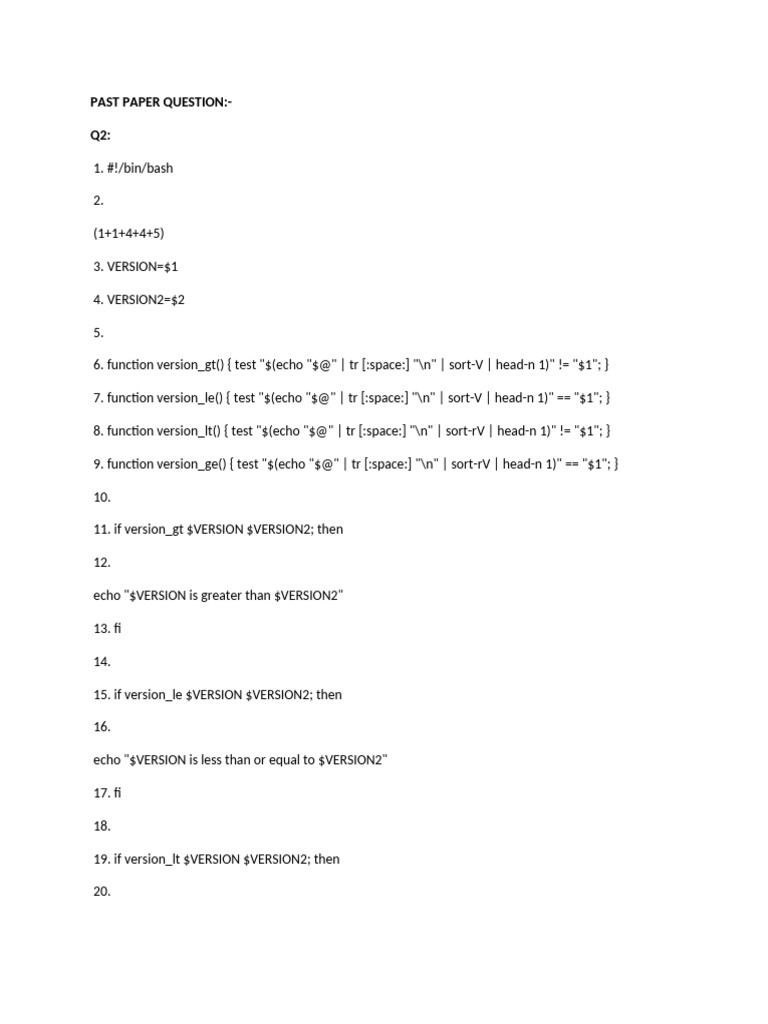 Past Paper Question | PDF