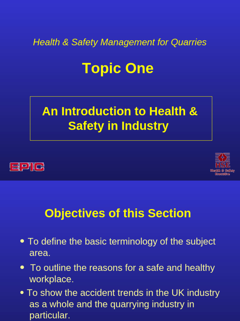 Topic1, PPT Health and Safety | PDF | Occupational Safety And Health | Hazards