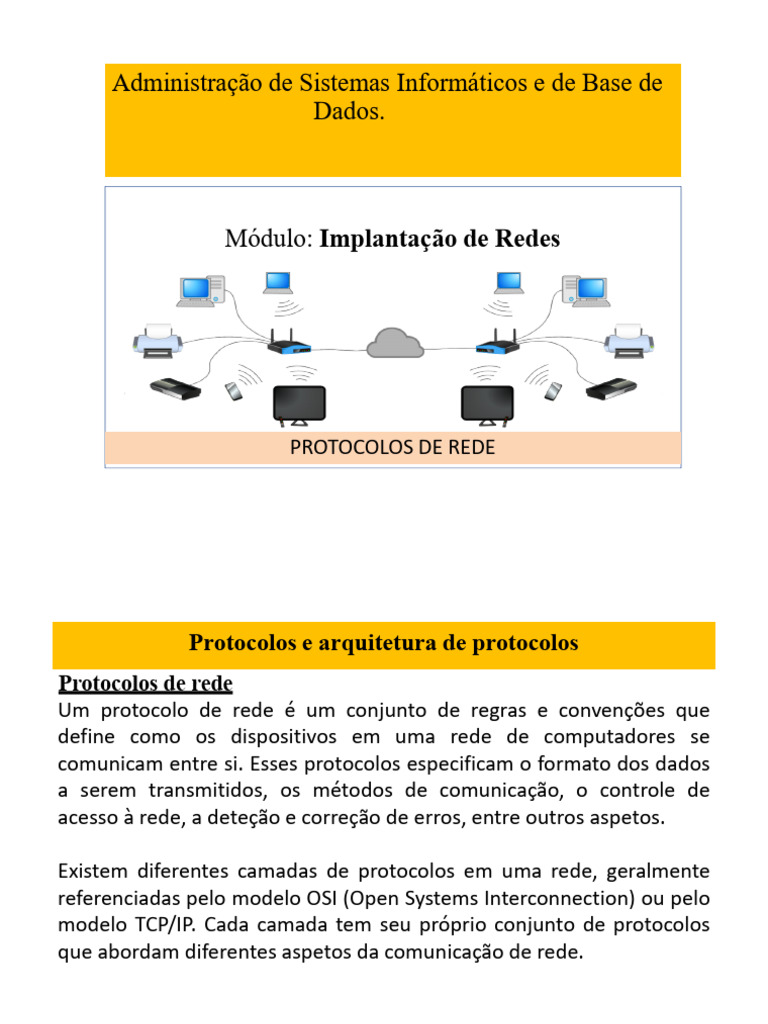 Protocolos de Rede | PDF | Sistema de Nomes de Domínio (DNS) | Protocolo de transferência de ...