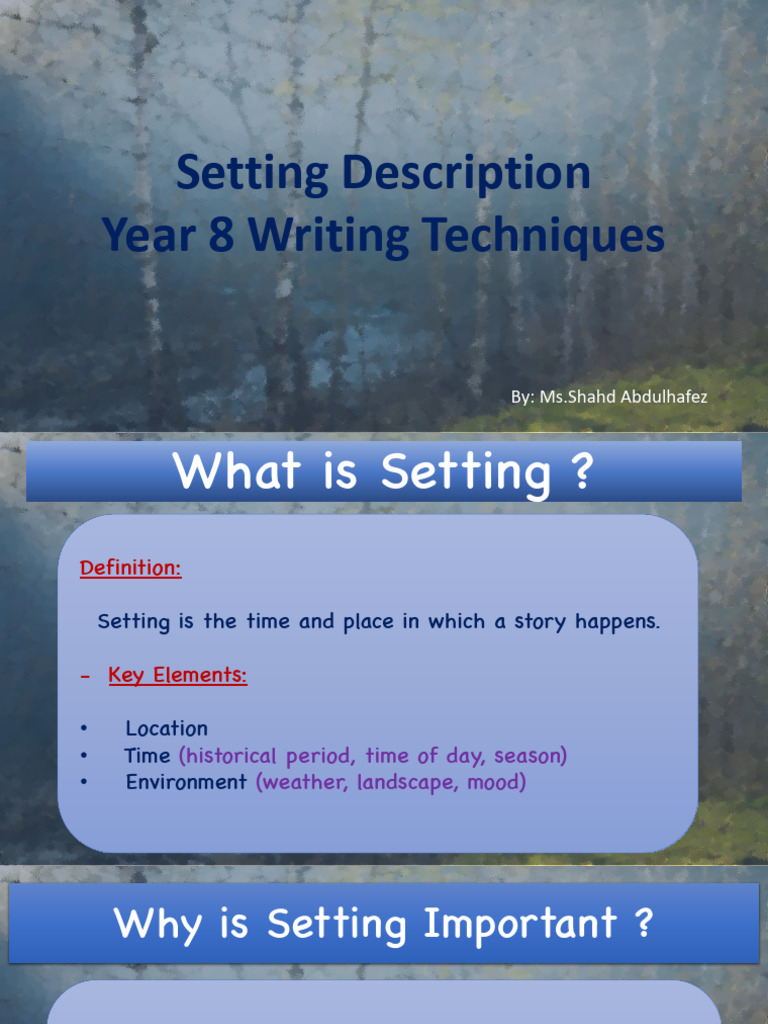 Setting Description | PDF