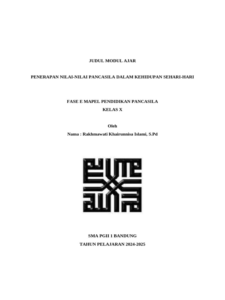 Judul Modul Ajar | PDF