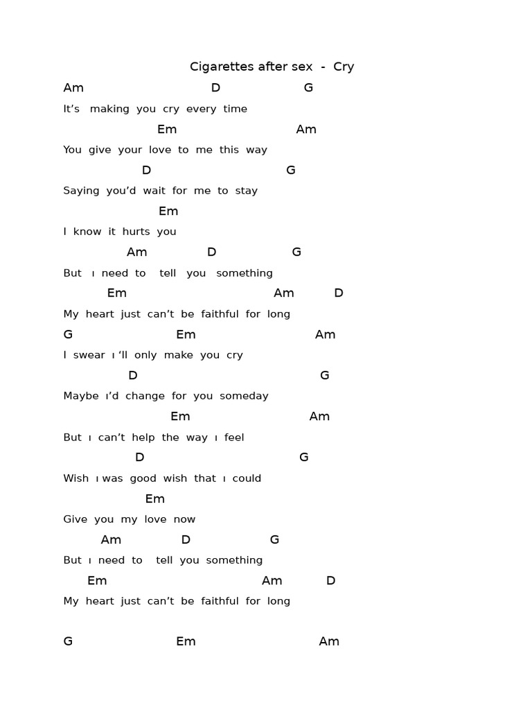 Cigarettes After Sex Cry Guitar Pdf 3397
