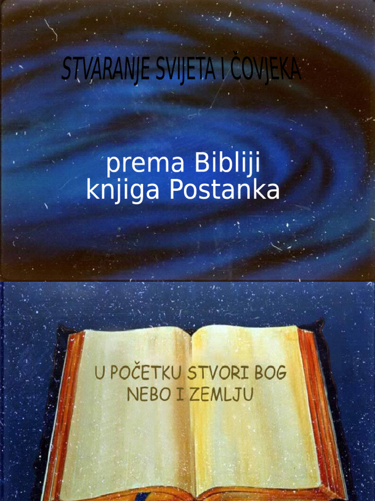 Stvaranje Svijeta Covjeka Vjeronauk | PDF