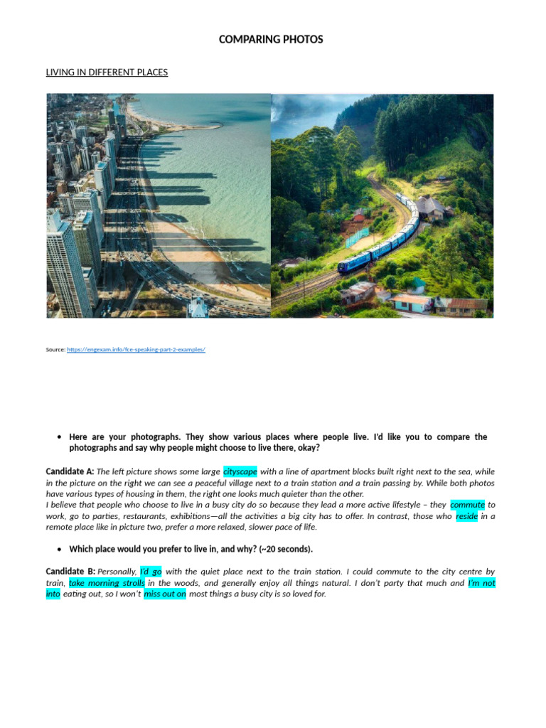Comparing Photos | PDF