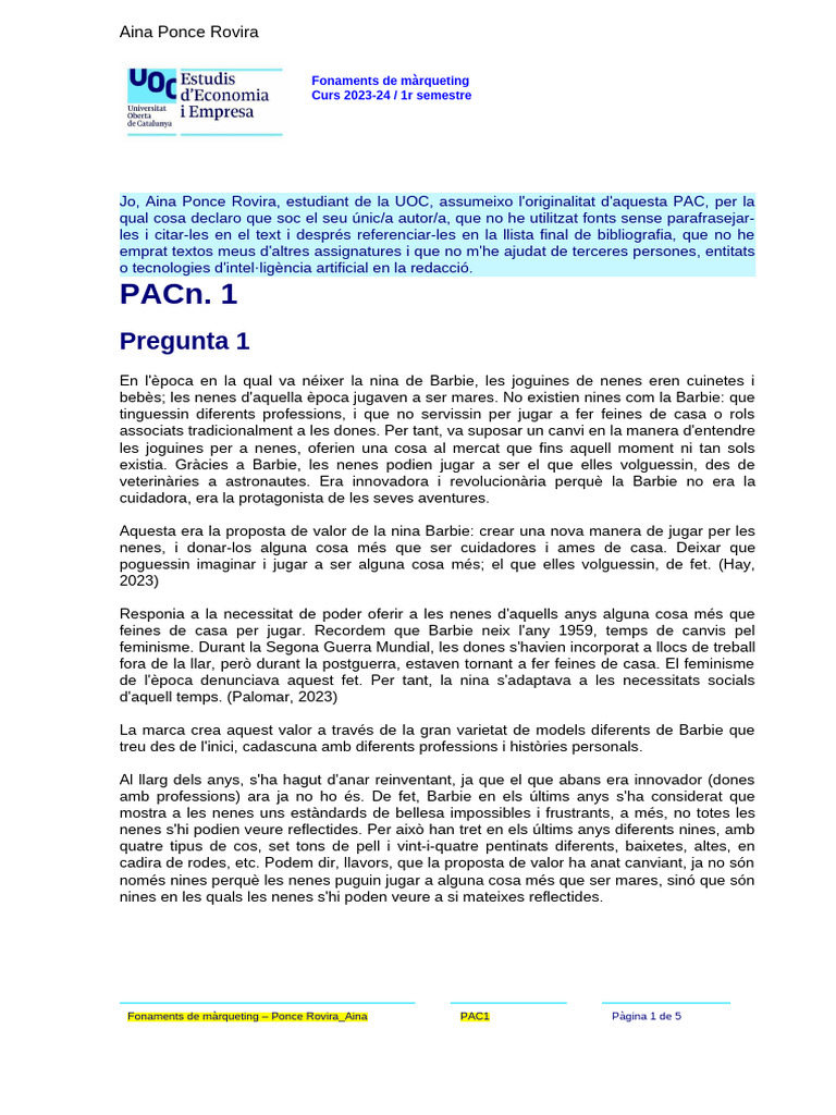 PEC1 Ponce Rovira | PDF