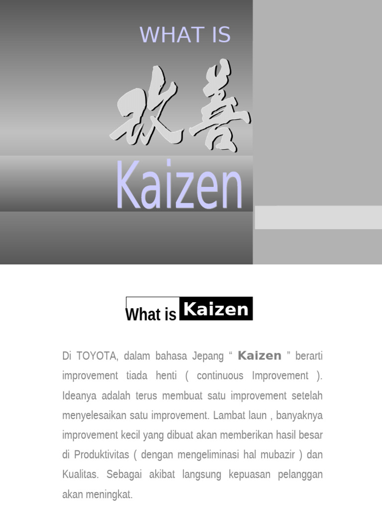 What is Kaizen | PDF