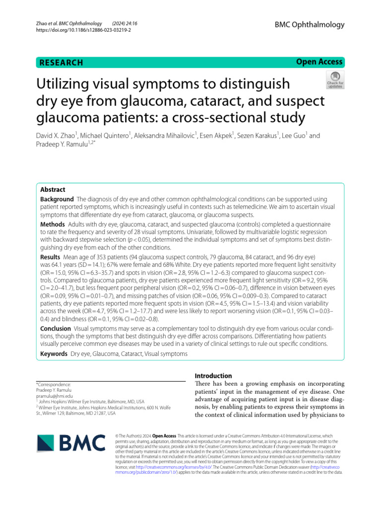 2024 Utilizing-visual-symptoms-to-distinguish-dry-eye-from-glaucoma ...