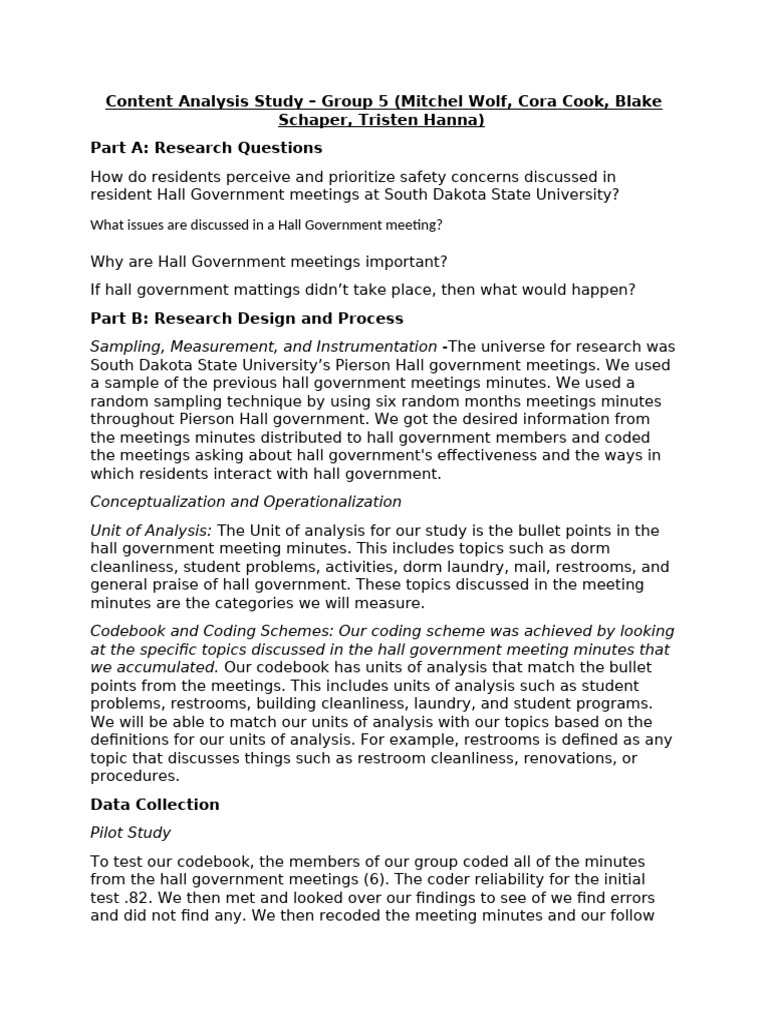 Content Analysis Study | PDF