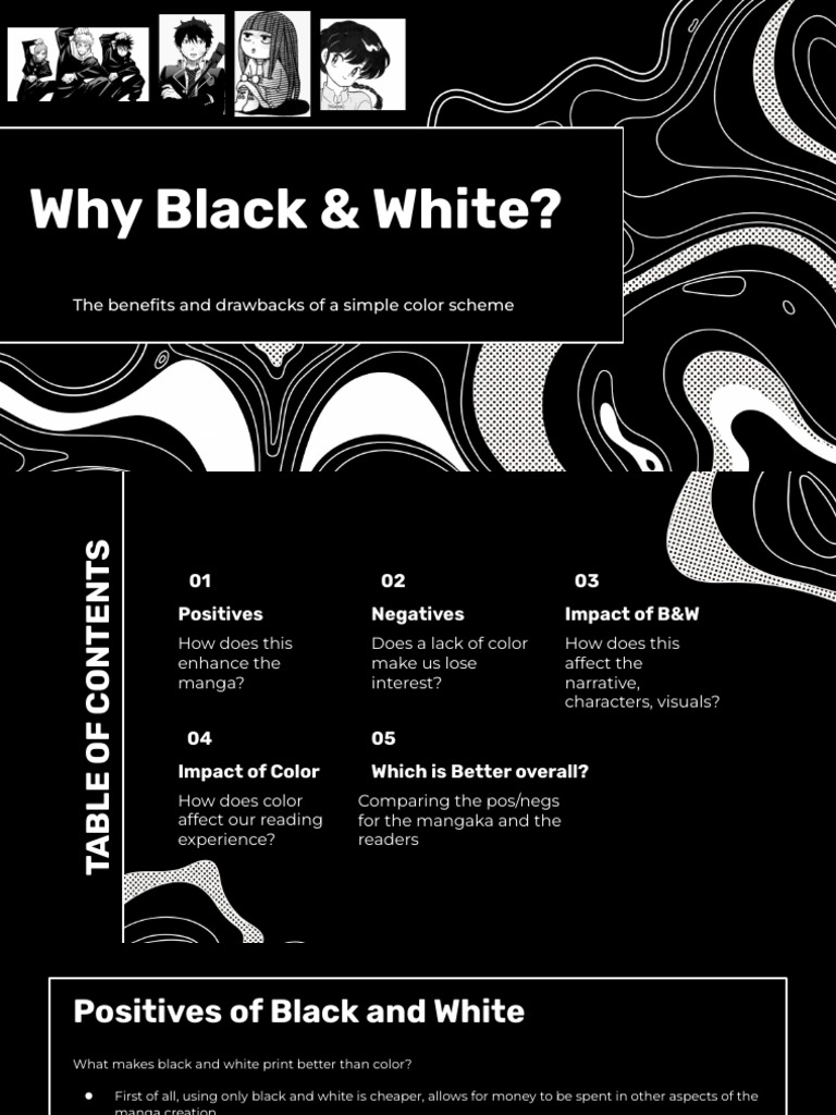 Benefits and Drawbacks of B&W Manga | PDF | Manga | Art