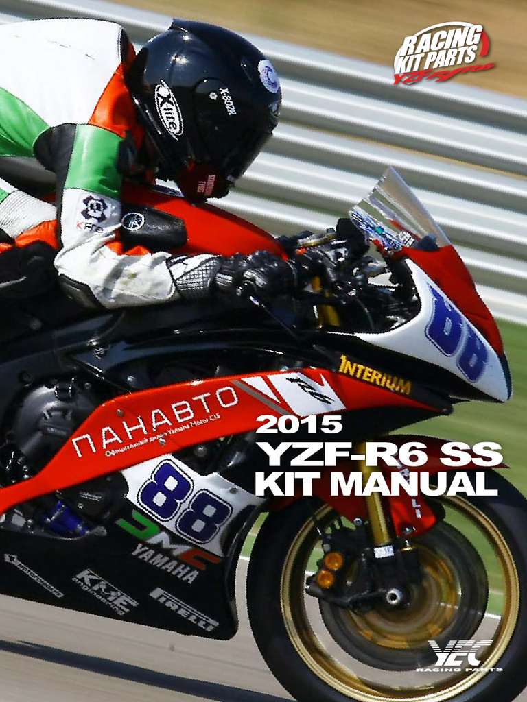 GYTR 15 YZF R6SS EN Manuel | PDF